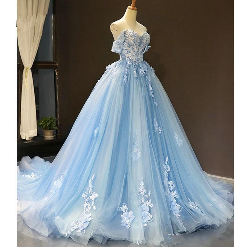 Blue Ball Gown